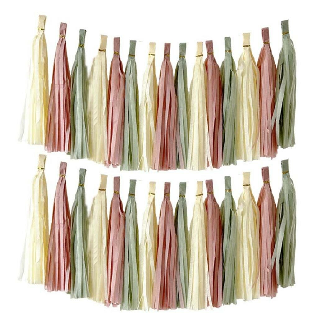 Цветные бумажные гирлянды для праздника, Серия пудр для румян