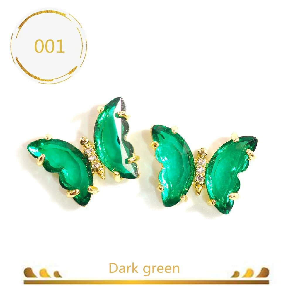 Топ Шарм 2 шт. бабочка Hisenlee украшение для ногтей 001