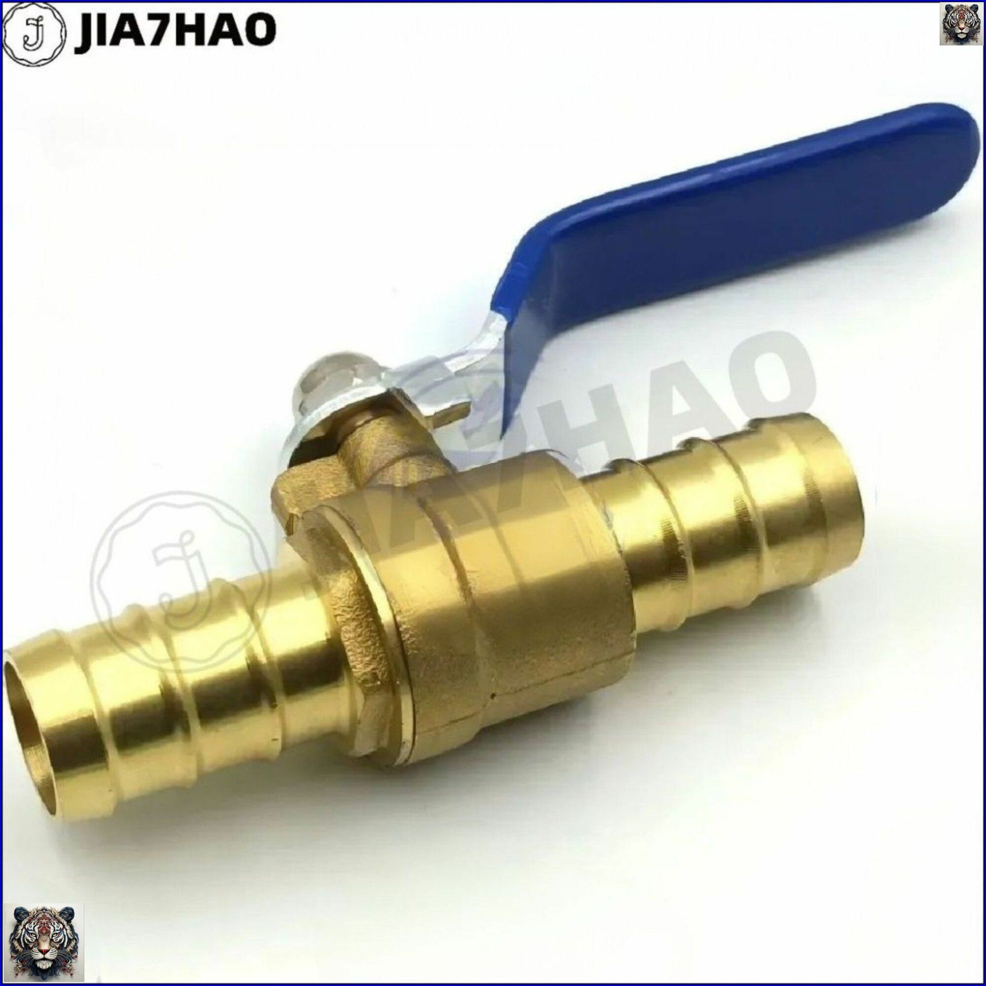 Кран печки отопителя шаровый ;16 мм латунный 1/2 со штуцером; Переключатели для различных типов водопроводных труб