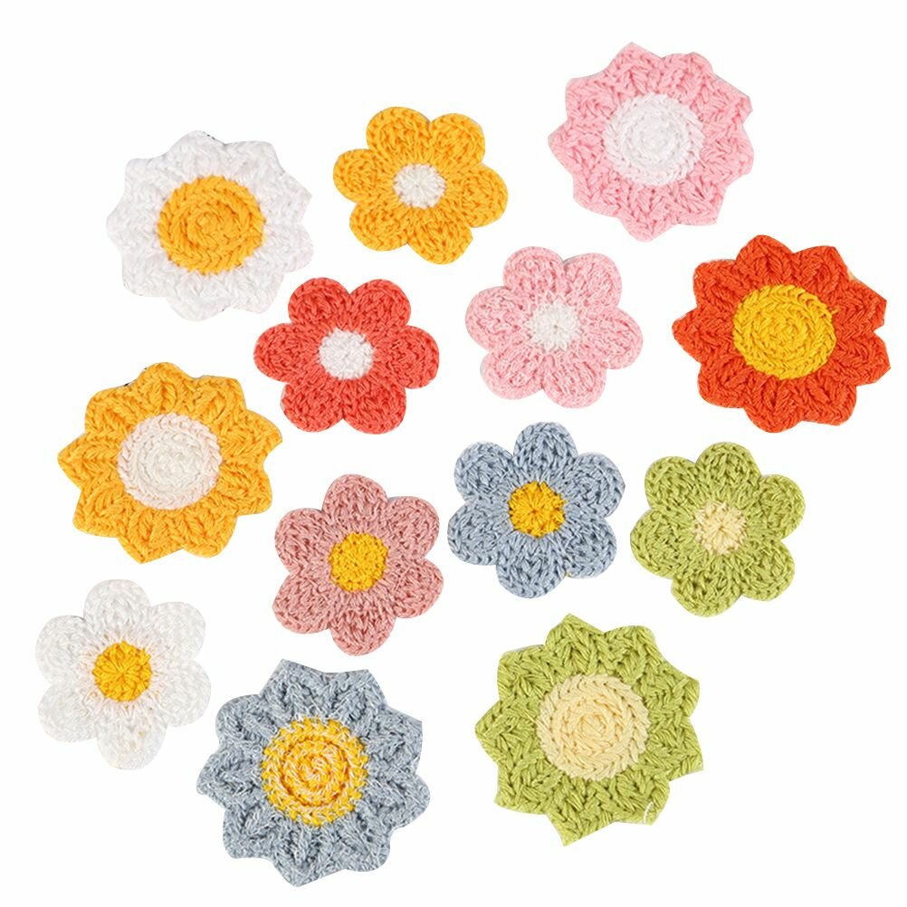 60 Штук Вышитых Патчей, Флоральные Декорации, Для Одежды И Аксессуаров