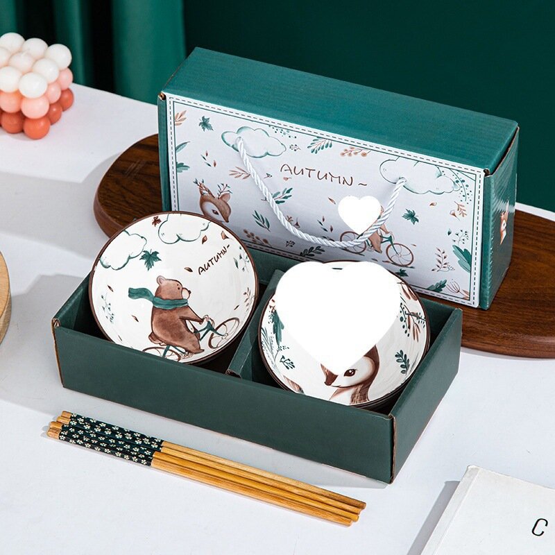 Подарочный набор пиал Wonder me gift 300 мл 2шт салатник маленький боул