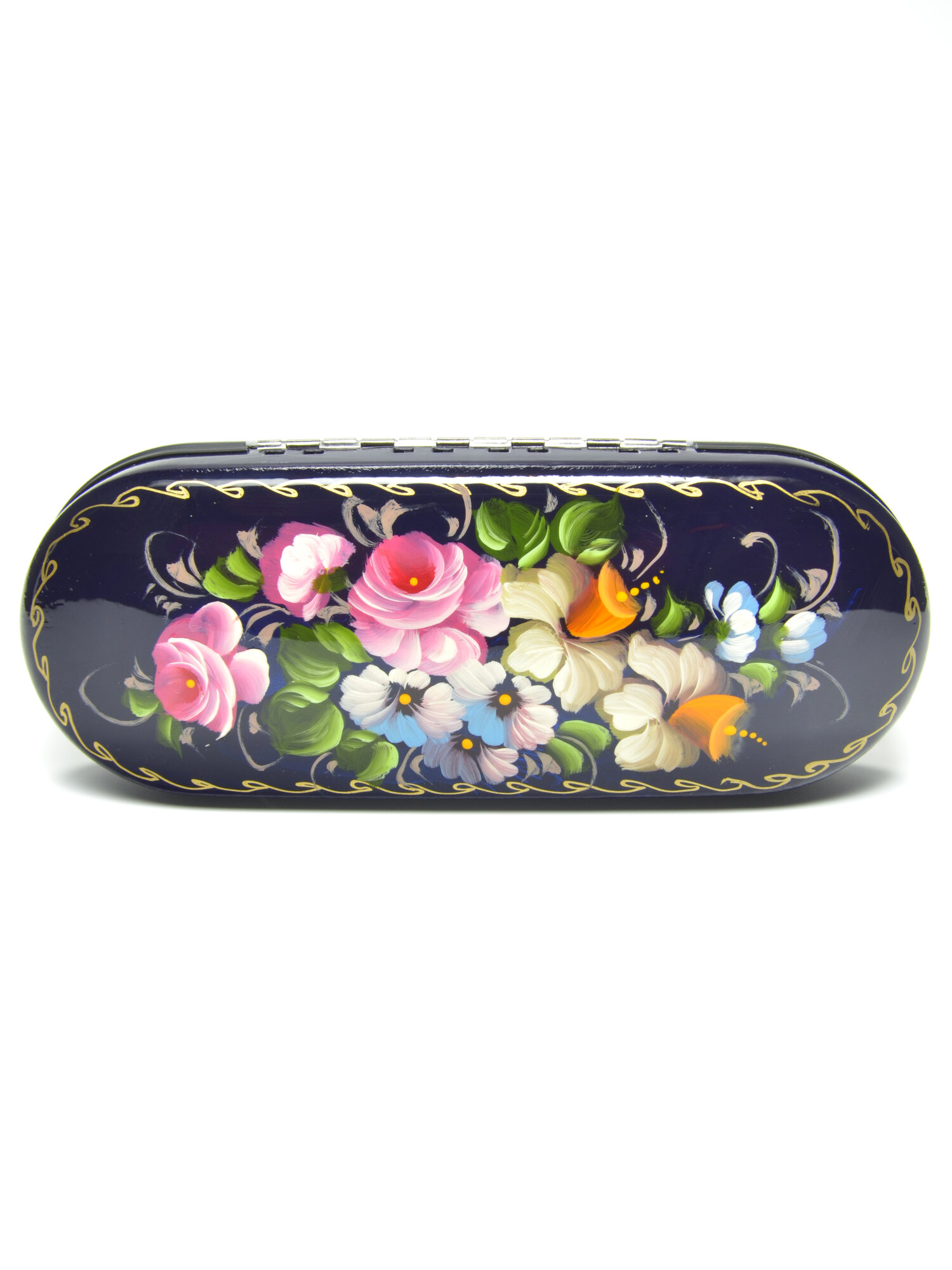 Футляр для очков женский. Полевые Цветы. Очечник. Авторская ручная роспись.