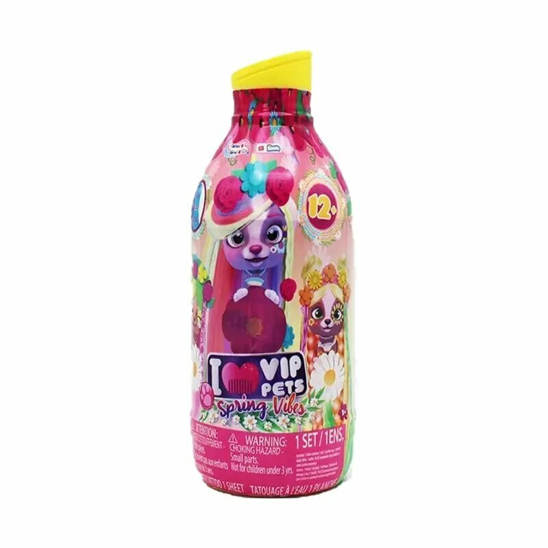 IMC Toys I Vip Pets Spring Vibes Series 4 Random 1 item Random Color / Весенний набор игрушек для ухода за шерстью щенка с подробными аксессуарами, подходящий для детей в возрасте от 5 лет и старше
