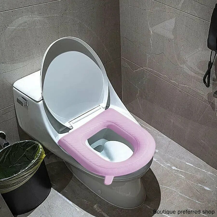 Подушка для сиденья унитаза из высокоэластичного материала EVA для бытового использования, моющаяся и протираемая, универсальное кольцо для сиденья унитаза для любого сезона в ванной комнате