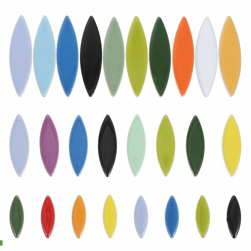 Листья цветка для проектов мозаики частей керамических плиток лепестка лист ремесел красочных