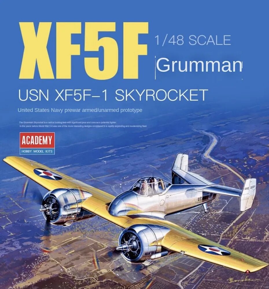 Academy AC12363 1/48 USN XF5F-1 Skyrocket сборная модель самолета