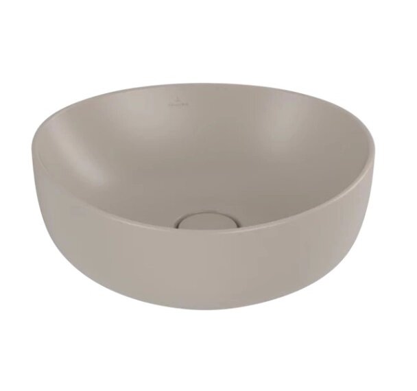 Раковины Villeroy & Boch Antao 4A7240AM накладная, 40x39,5xh14,5см, Almond, с CeramicPlus