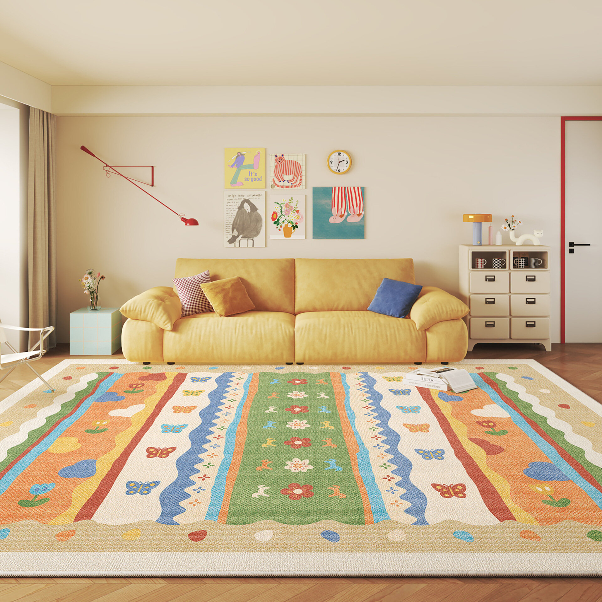 Ковровое покрытие/ворсовый коврик/удобный коврик, подходящий для детских комнат или гостиных, 50x80 см.