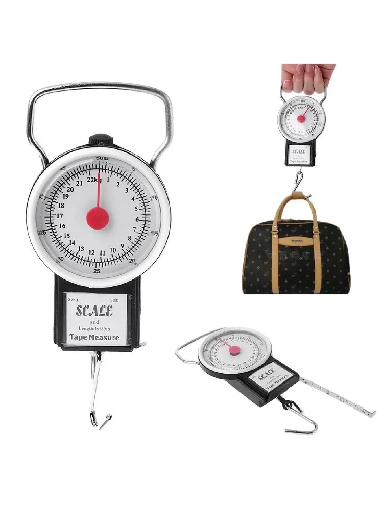 Весы безмен для багажа, ручные весы, для рыболовные, кухонные, кантер до 22 кг