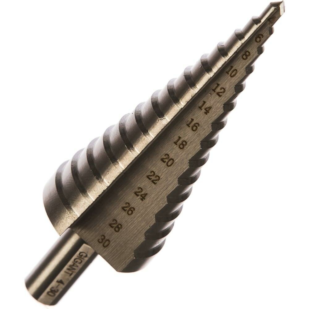 Сверло ступенчатое 4-30 мм; шаг 2 мм Gigant GSD 11053