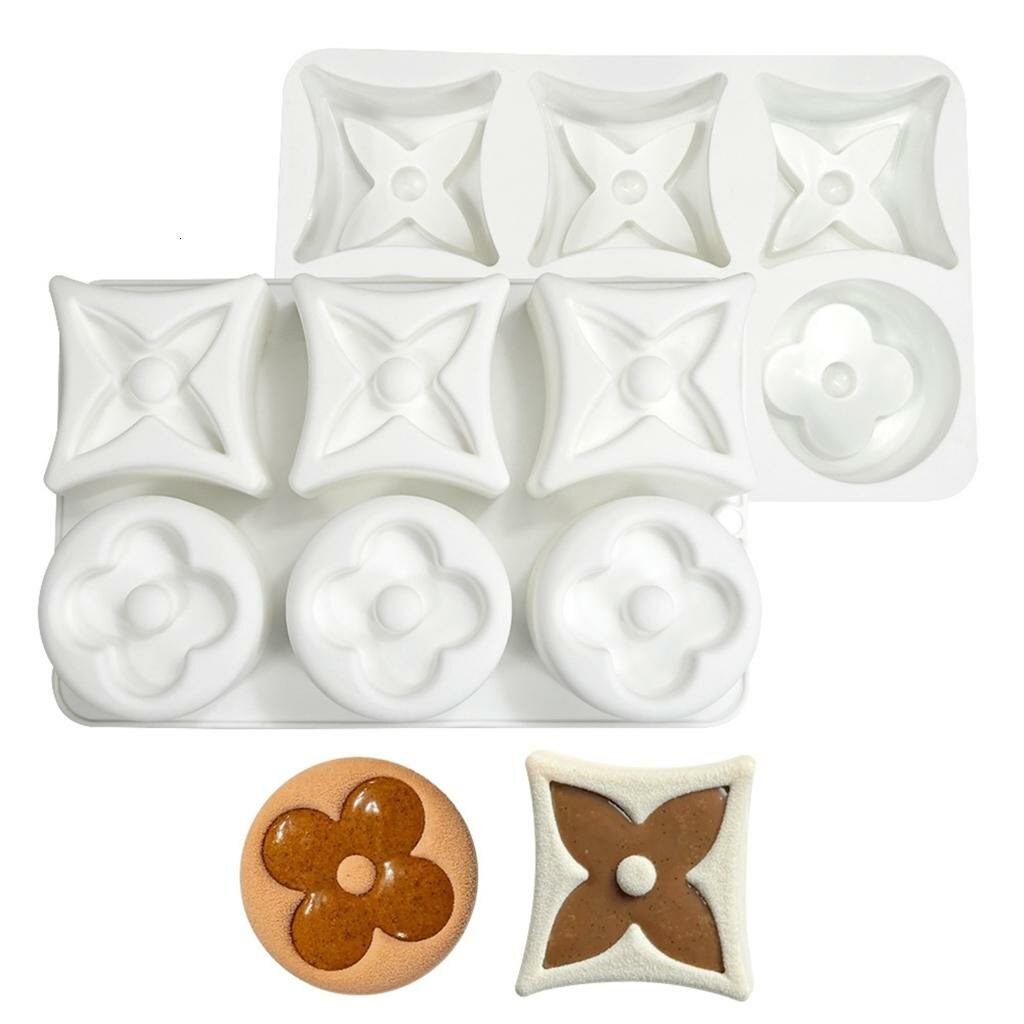 Силиконовая форма для выпечки с узором «вафли», Белый