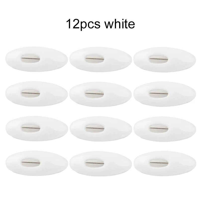 Пластиковые булавки для мусульманского платка 6-12 шт. Белый, 12white