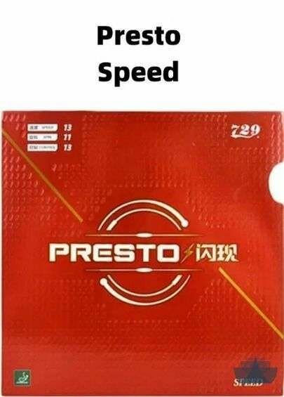 Накладка 729 PRESTO SPEED 44 град 2.1 красная для настольного тенниса