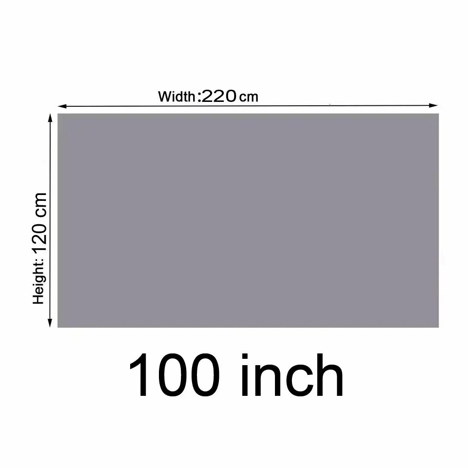 Проекционный экран 100 дюймов 220x120 см