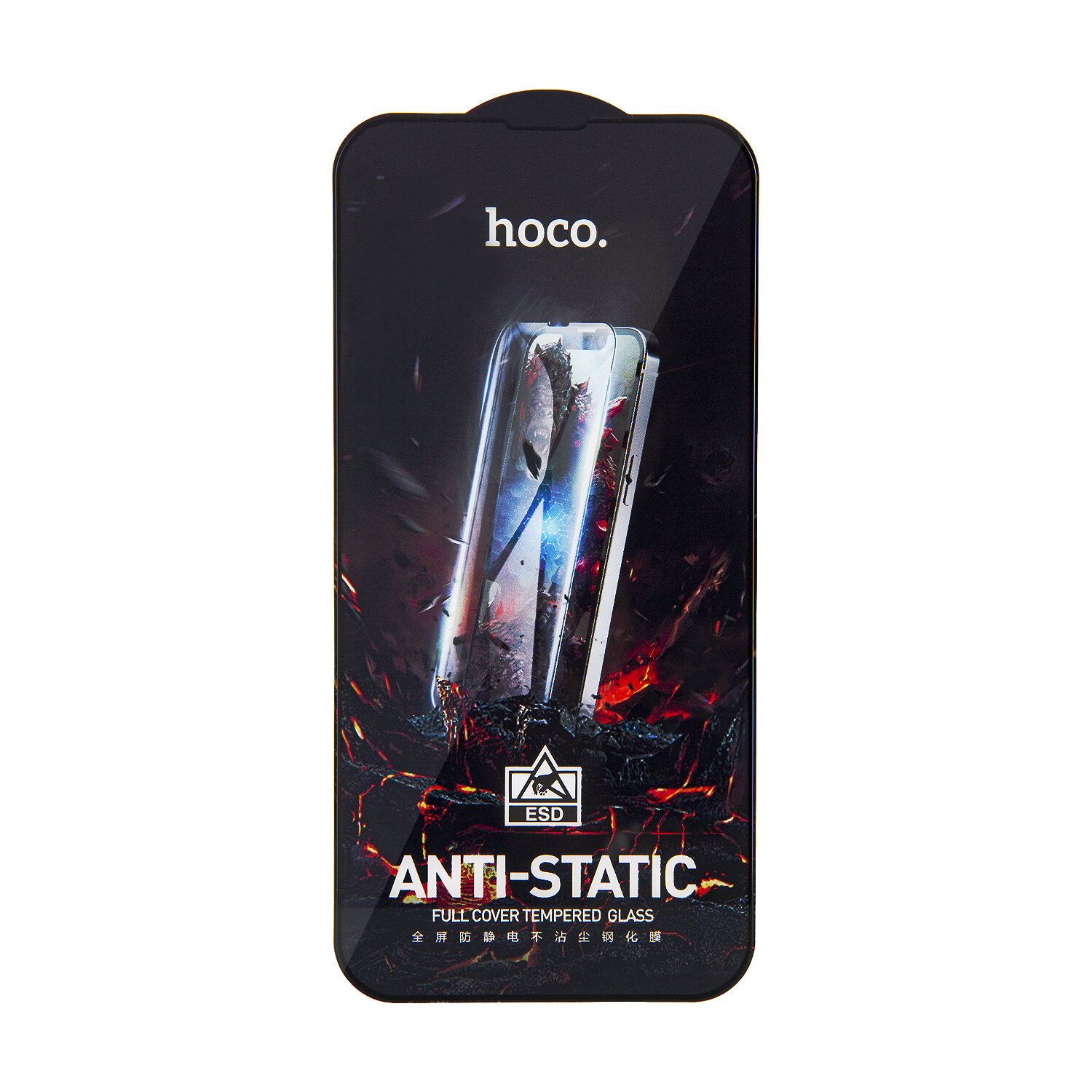 Защитное стекло iPh 13 Pro Max/14 Plus Full Screen HD Anti-Static G10 Hoco Black без упаковки