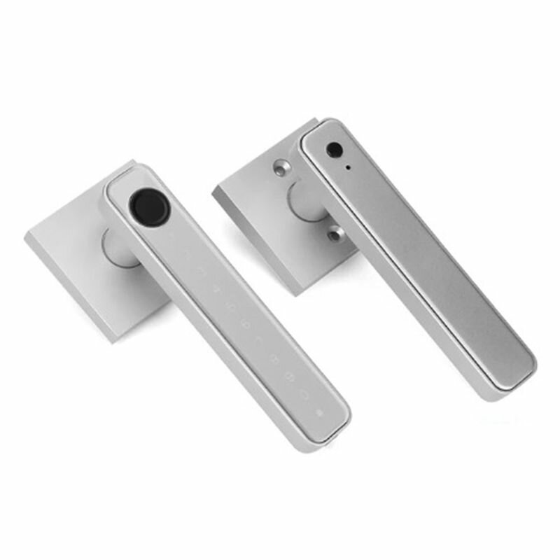 Биометрический отпечаток пальца, пароль для дверного замка умного дома, электронный цифровой замок, серебристый (B)