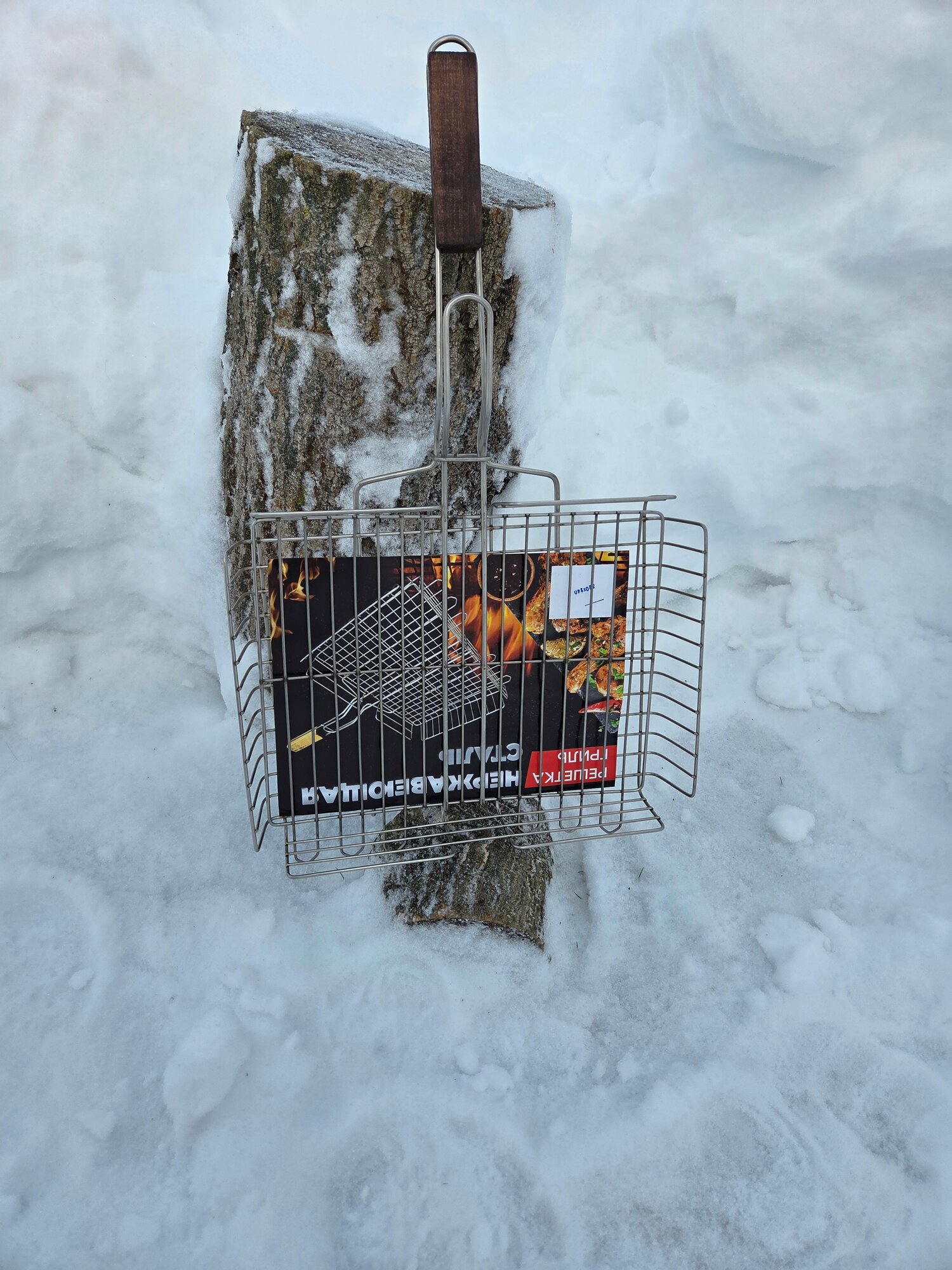 Решетка гриль плоская 32х24 из пищевой нержавеющей стали не магнитит