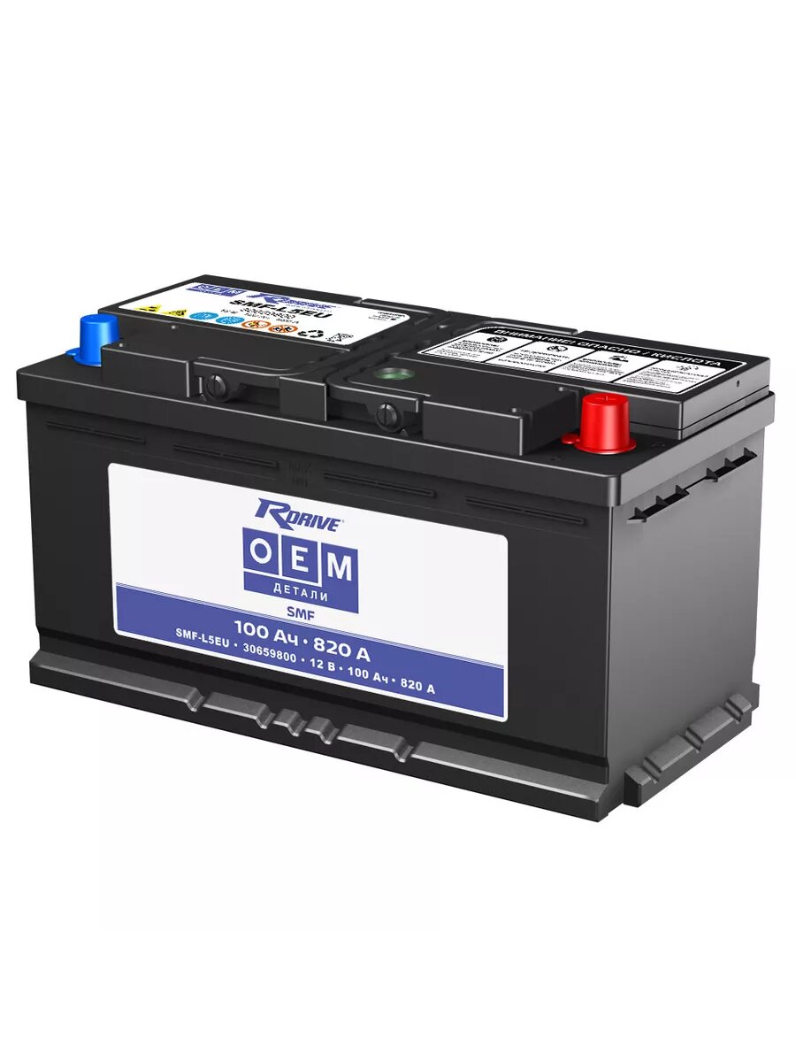 Аккумулятор RDRIVE OEM 30659800 12V 100Ач обр. пол.