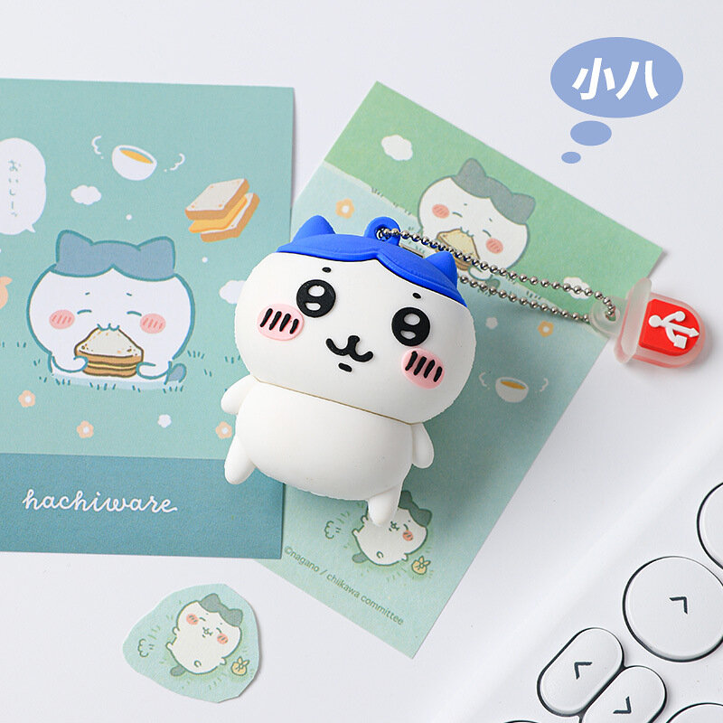 Японская флешка Chiikawa Giiikawa, USB флешка Little Eight Usagi, мультяшная USB флешка, компьютерная флешка двойного назначения, совместного бренда