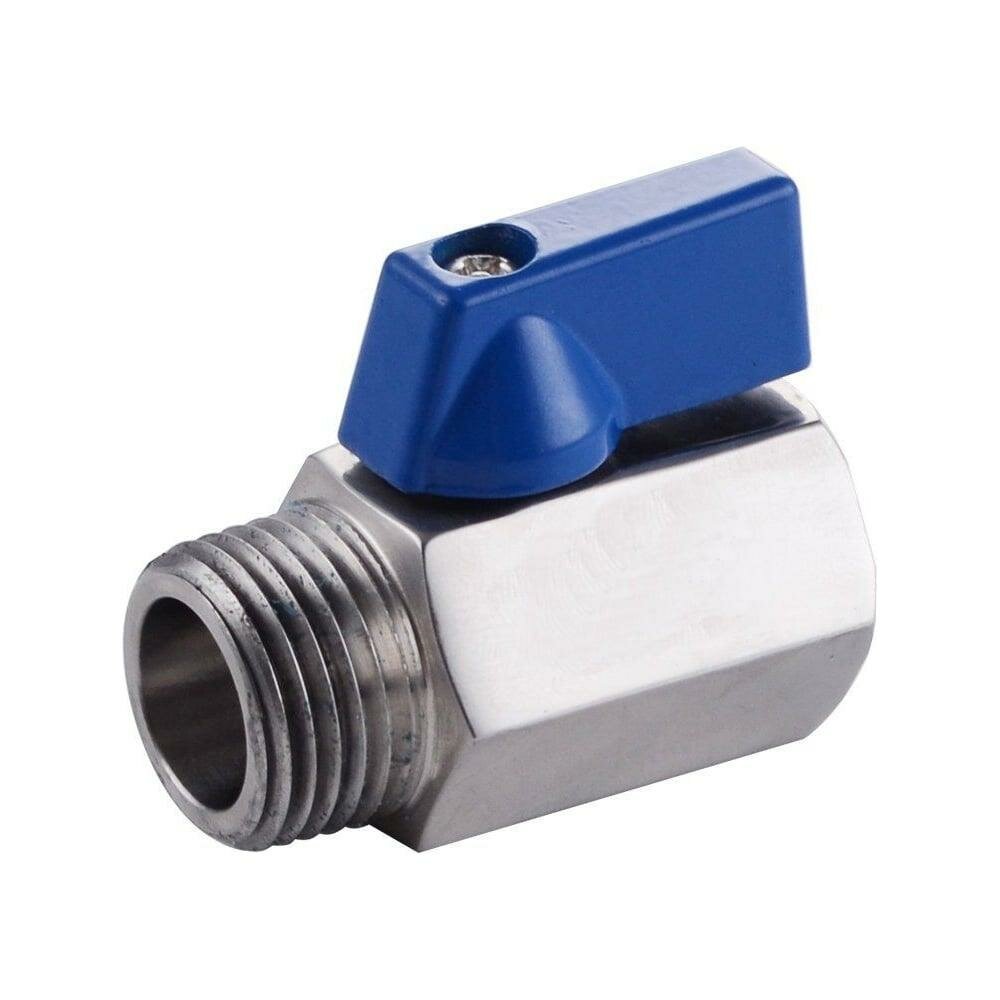 Шаровый кран мини TITAN LOCK НР-ВР, резьба BSP 3/4 нерж. 304, TLMBV3/4FM