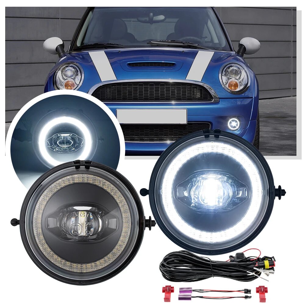 Высокомощные светодиодные DRL дневные ходовые огни Противотуманные фары для Mini Cooper R55 R56 R57 R58 R59 R60 R61 Paceman Бампер дальнего света