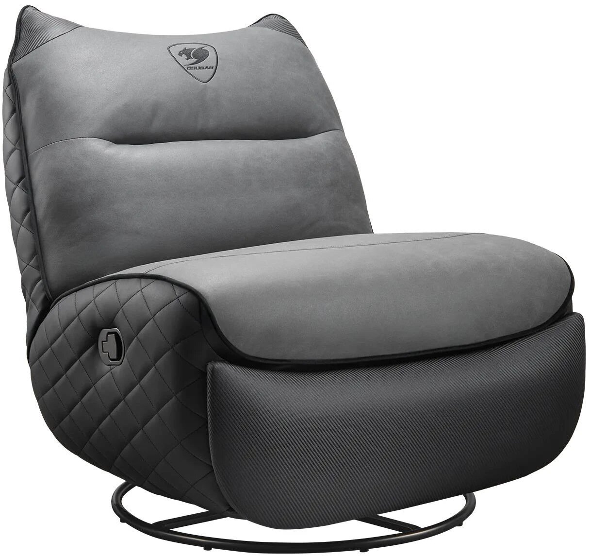 Кресло компьютерное игровое COUGAR Overlord Neo, мягкое, серый