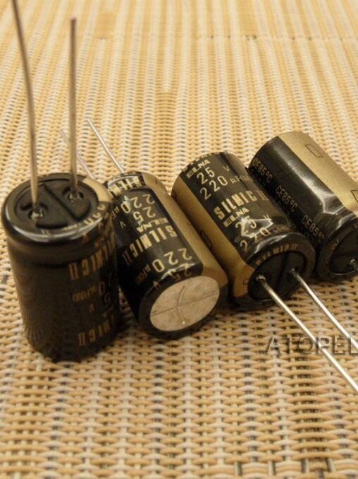 4 шт. 220uF 25V ELNA SILMIC II Аудио электролитический конденсатор