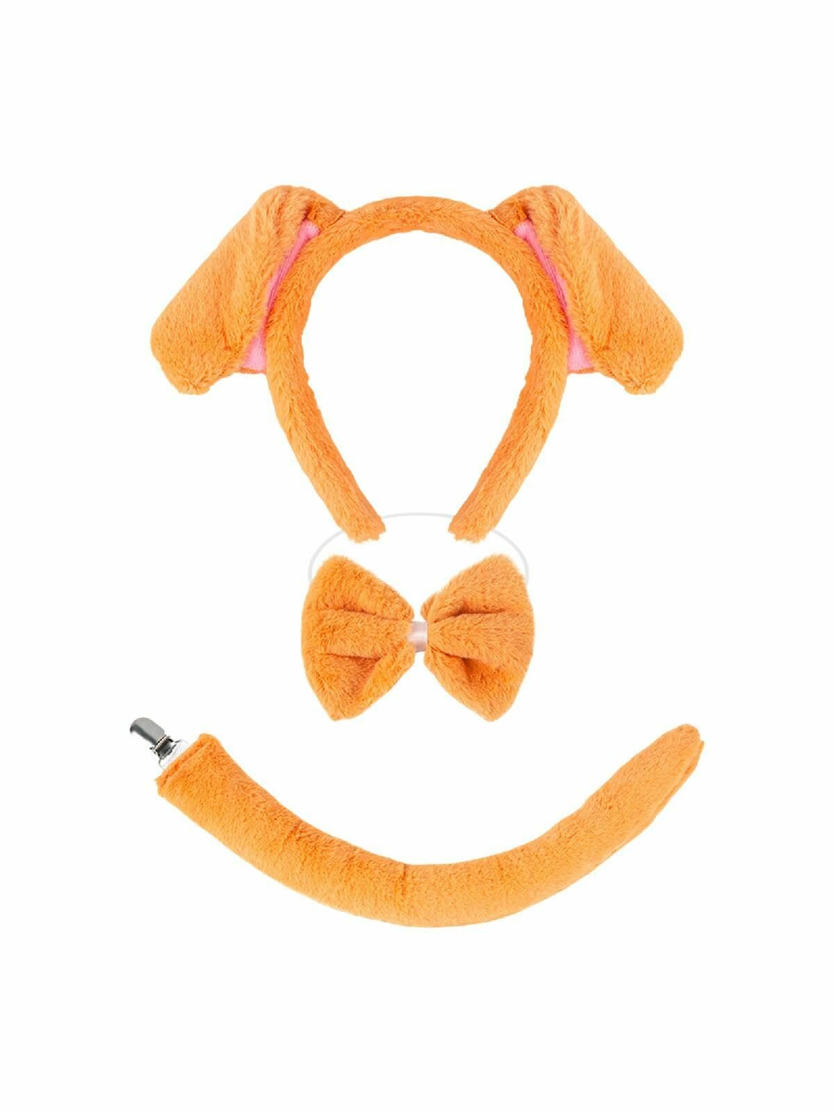 Аксессуары для косплея собаки: повязка, хвост, нос, галстук, юбка, - Землисто - желтый т