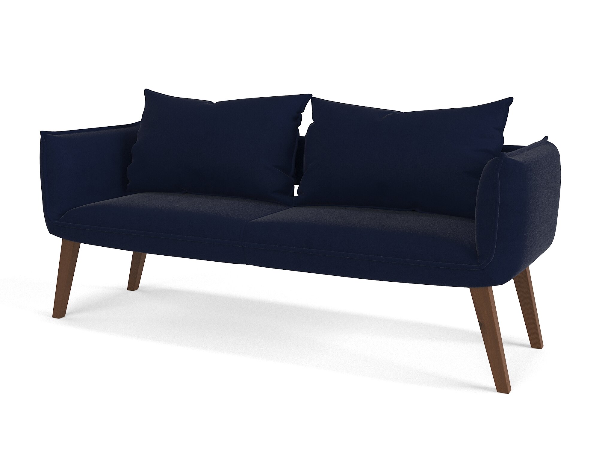 Мини диван для кухни Soft Element Портер30 Dark Blue, велюр, двухместный, современный стиль, на кухню, в офис, на балкон