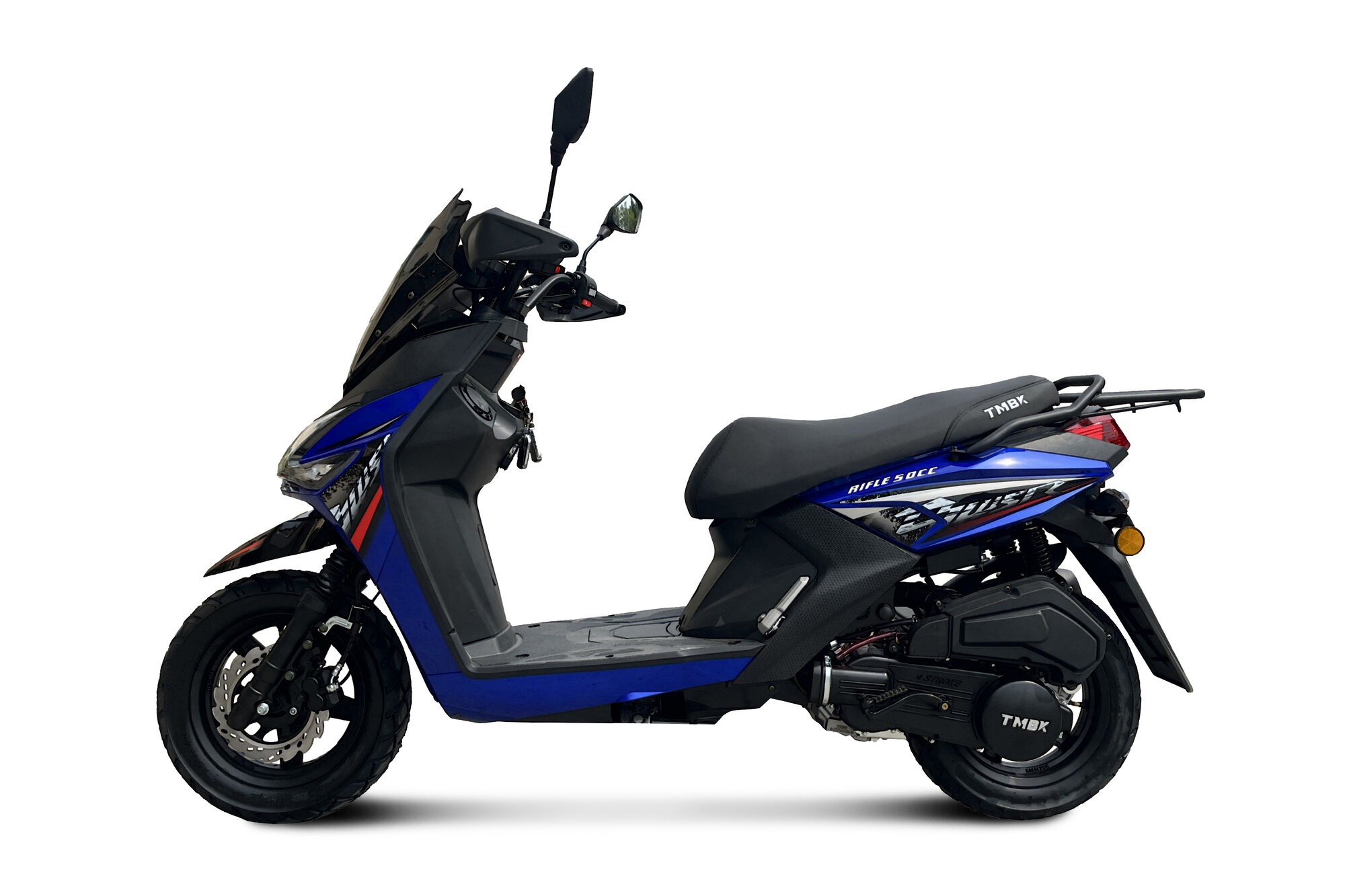 Скутер TMBK "Rifle", синий, 50 куб. см, 4-х тактный двигатель, клиренс 120мм