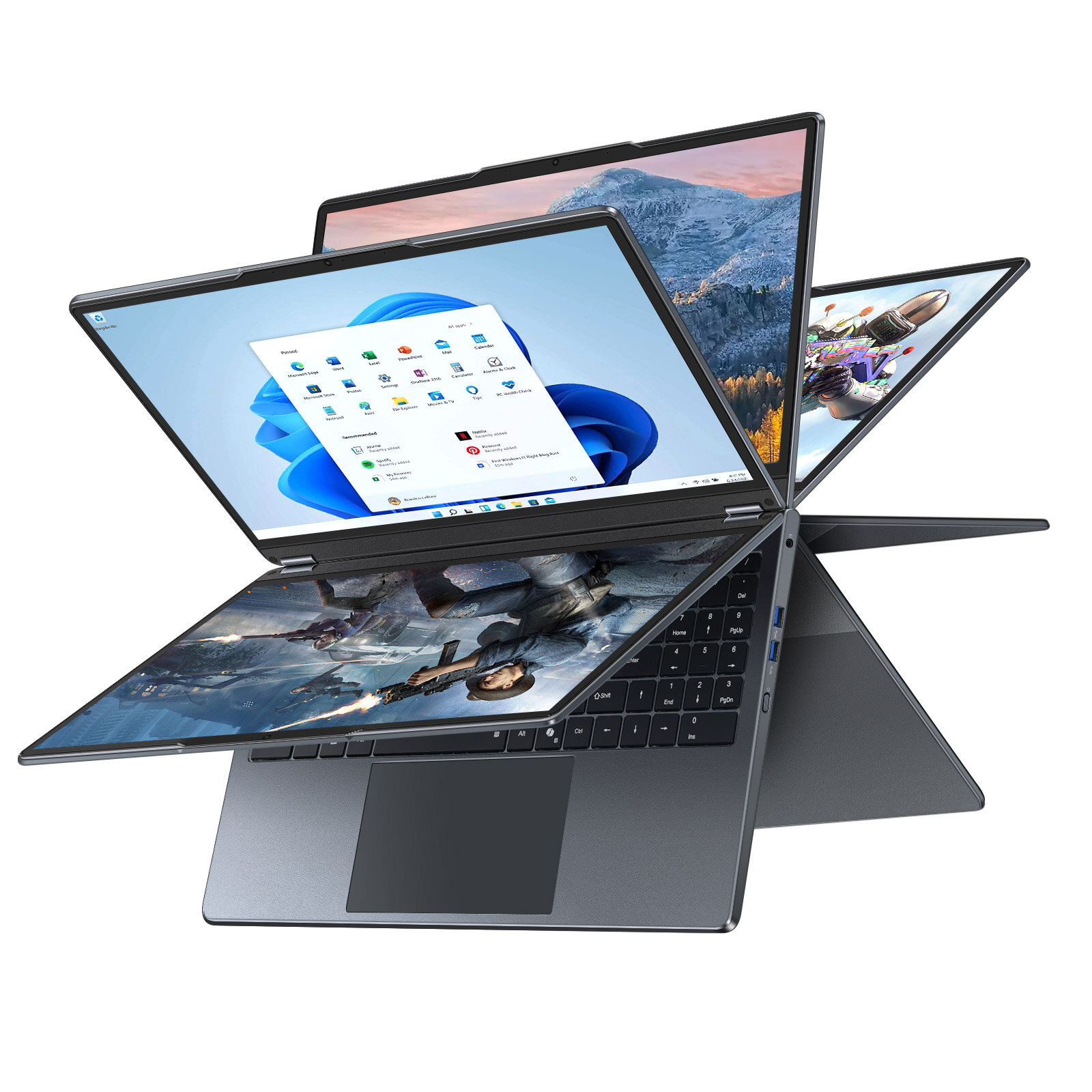 Ультрабук, сенсорный экран, Ryzen 5, RAM 16 GB, SSD 512 GB, Windows 11 Pro, ИИ помощник