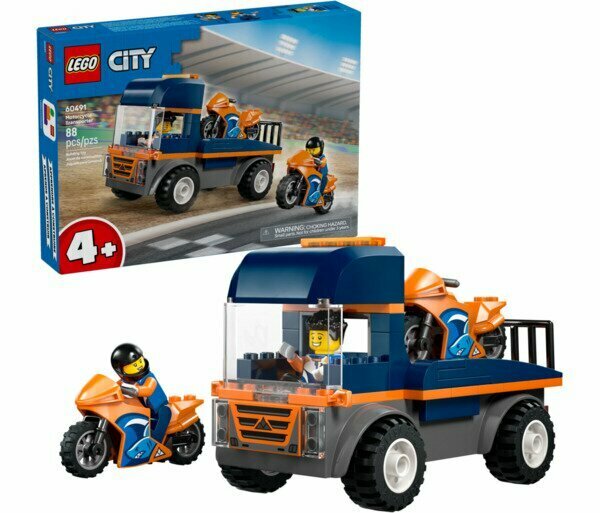 Конструктор LEGO City 60491 Мотоциклетный транспортер (Lego 60491)