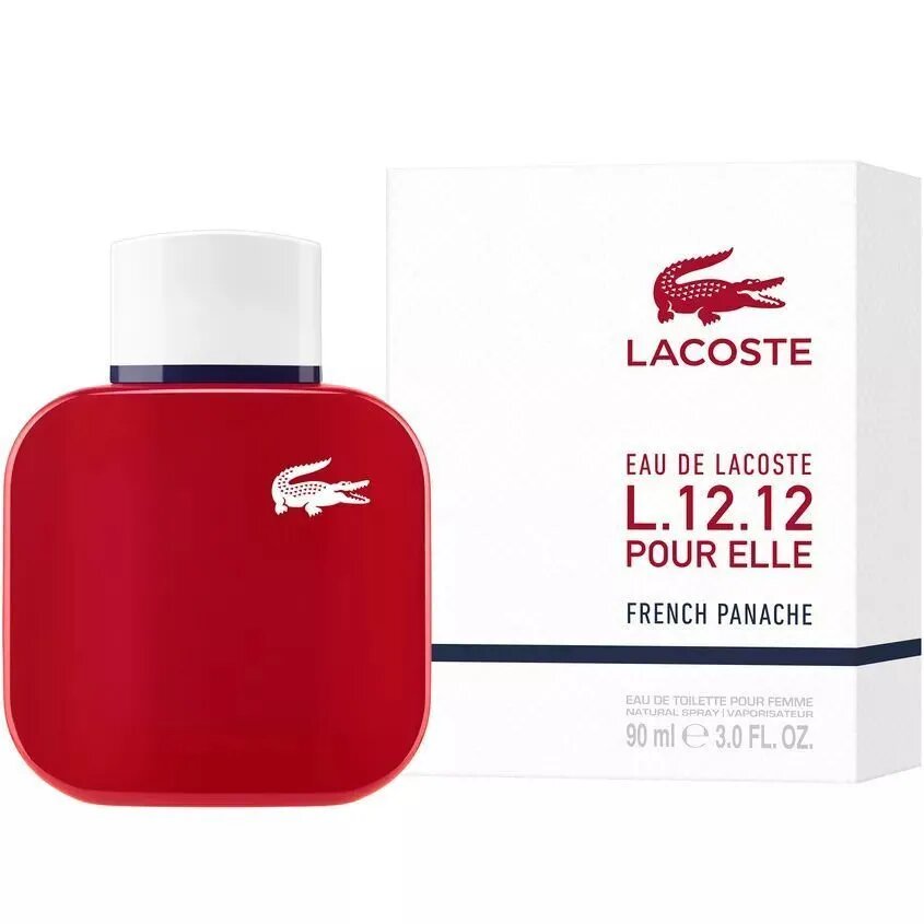 Lacoste Eau de Lacoste L.12.12 French Panache Woman 90 мл, Туалетная вода женская