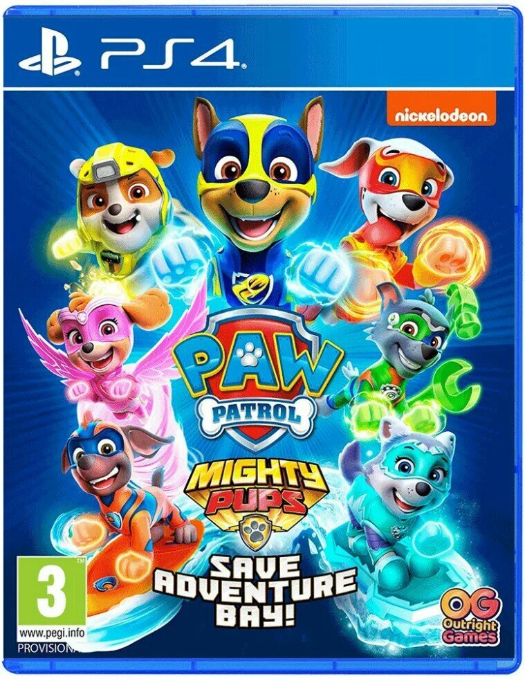 Видеоигра Paw Patrol: Mighty Pups Save Adventure Bay! (PS4)
