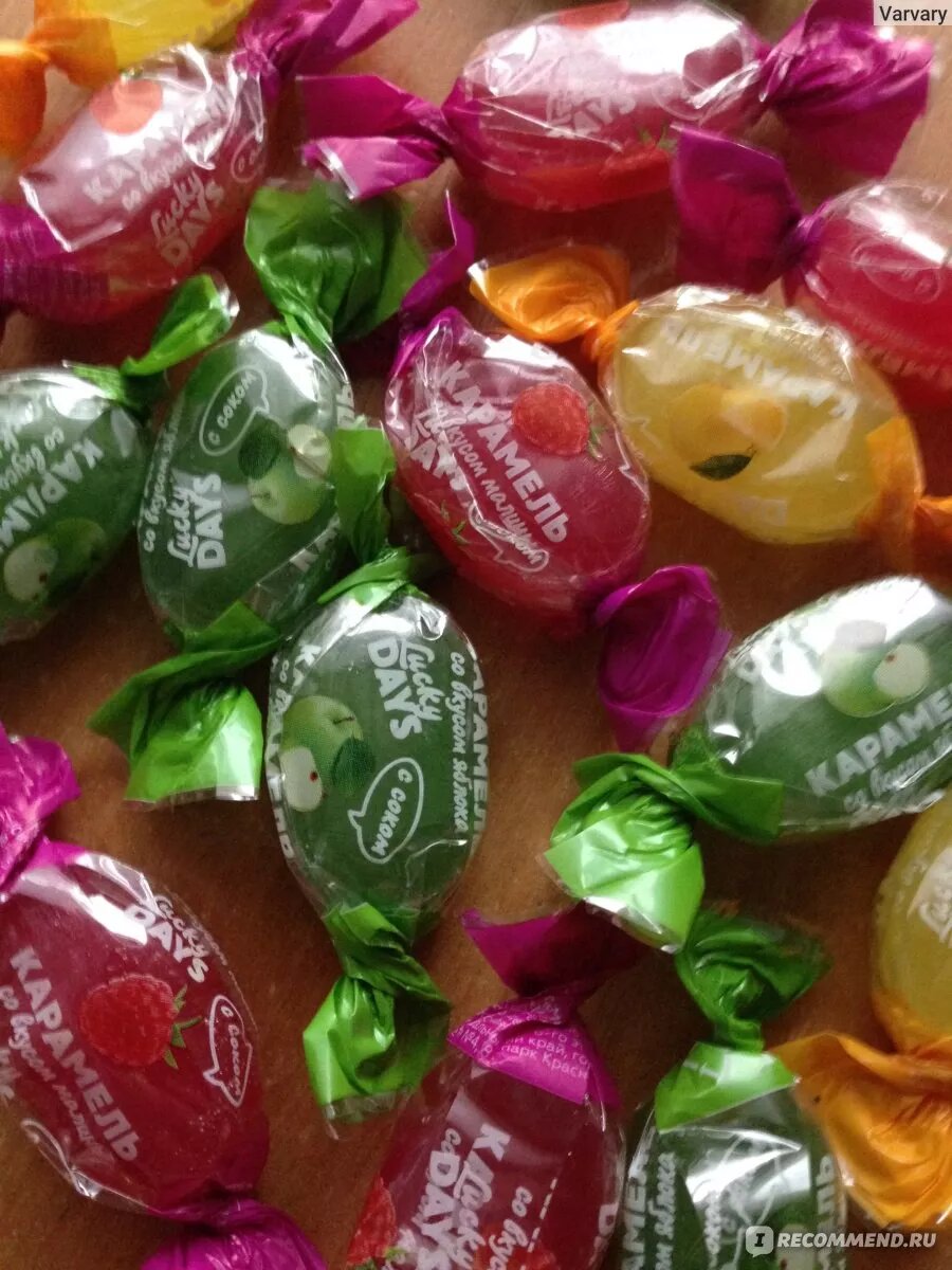 Карамель Lucky Days с соком ассорти/500гр.