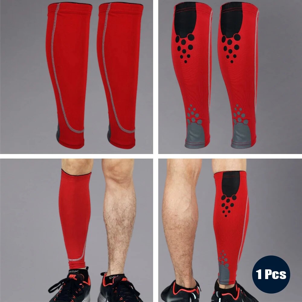 1 шт, спортивные компрессионные рукава для икр, шина для поддержки голени, защита ног, носки для езды на велосипеде, бега, баскетбола, футбола, тенниса