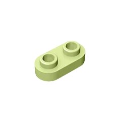 GOBRICKS 35480 черные/серые блоки 1x2 с отверстиями 10 шт. Зеленый, 044