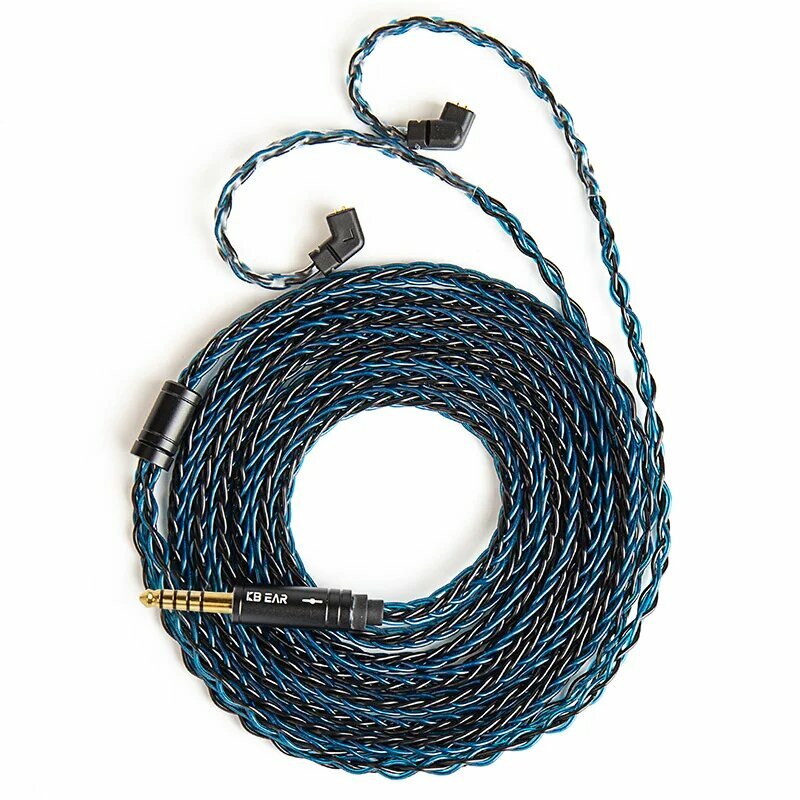 KBEAR ST12 Plus 8-ядерный серебряный кабель для наушников KZ EDX PRO