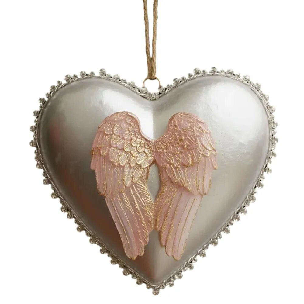 Изящная подвеска ангел с сердцем, стильный кулон для автомобиля, уютный декор комнаты
