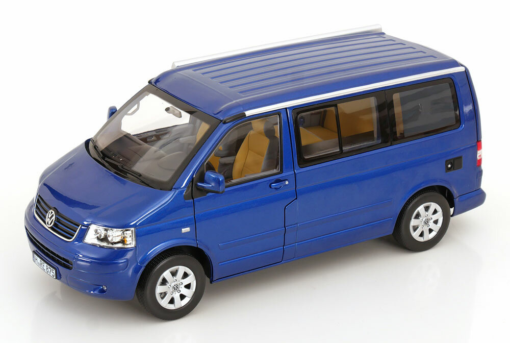 Модель коллекционная NOREV Vw volkswagen T5 bus california 2003 blue metallic