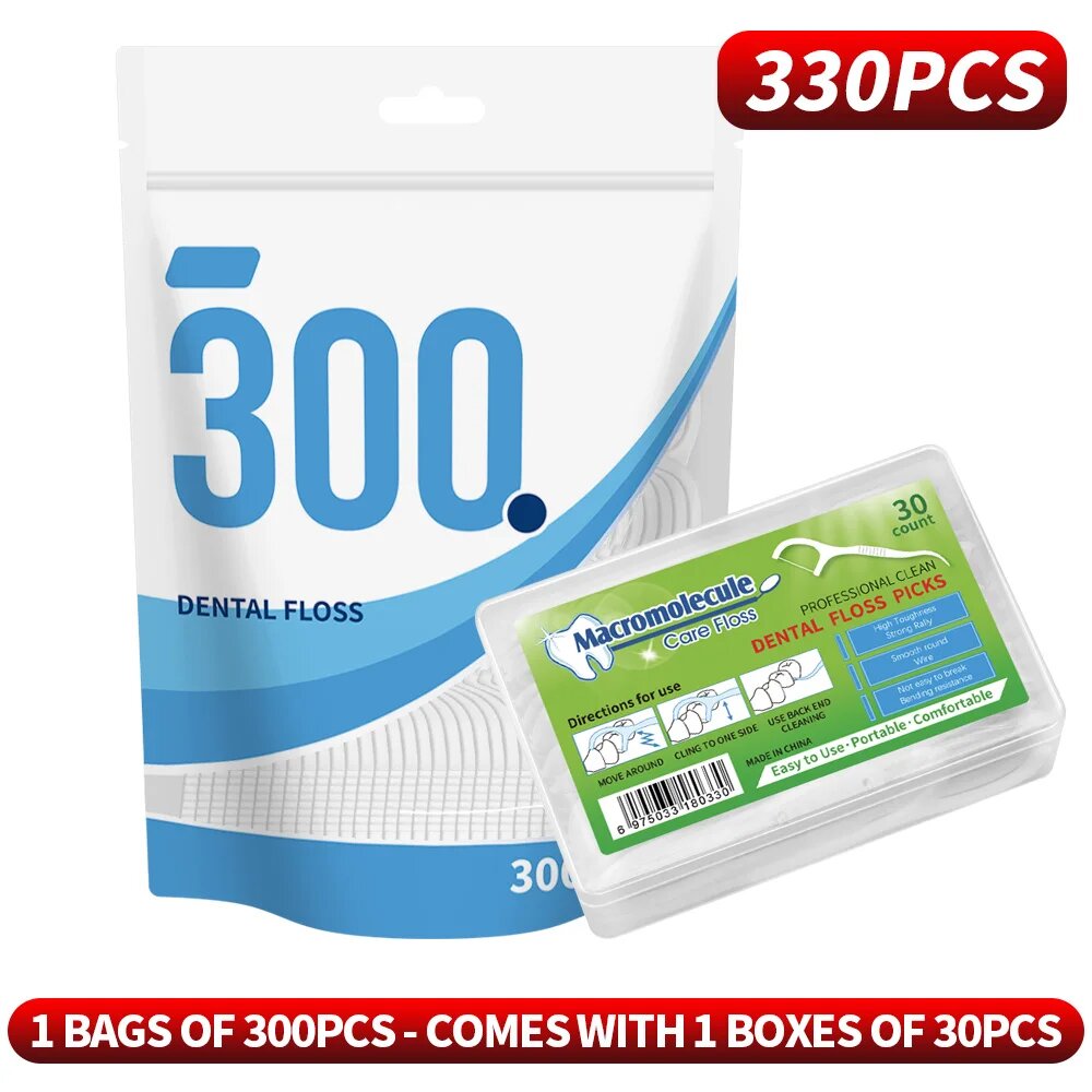Флосс 330PCS с флоссерами 30шт