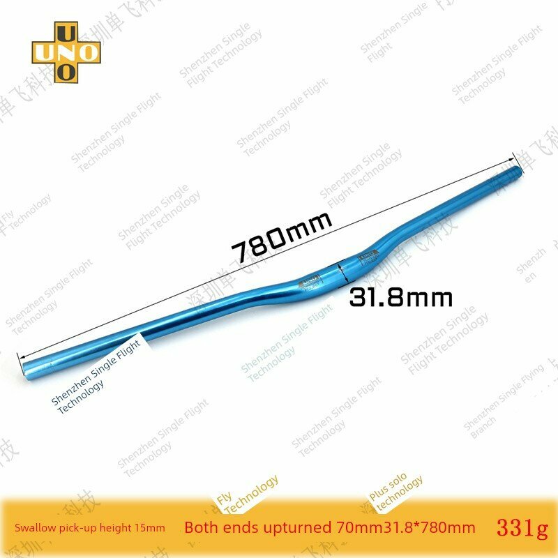 Руль для горного велосипеда UNO, из алюминиевого сплава, удлиненный, для даунхилла, аксессуары для велосипедных рулей,