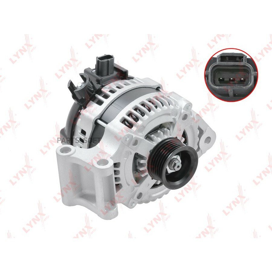 Генератор 120A FORD Focus II 1,4 04-12 / Focus II 1,6 04-12, VOLVO S40 II 1.6 04-12 / V50 II 1.6 04-12 от официального дистрибьютора, LYNXAUTO, артикул EA1231