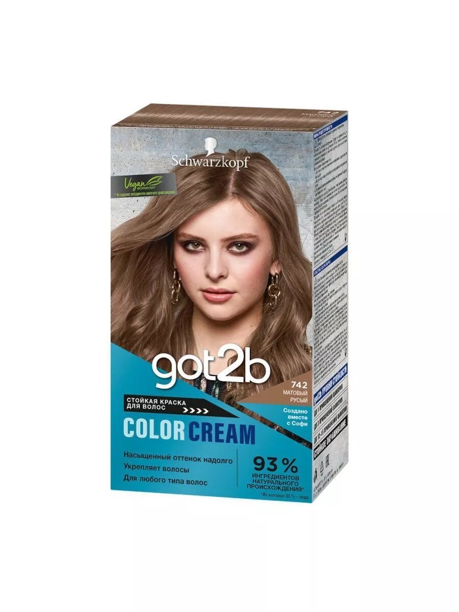 Краска для волос 742 Матовый русый