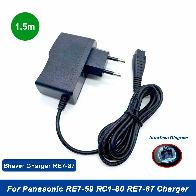 5,4 V 4,8 V 1.25A RE7-87 Настенный адаптер переменного тока для Panasonic EES-RF31 ES-RF41 ES-SF21 ES-LT2A RE7-27 72 Зарядное устройство для бритвы