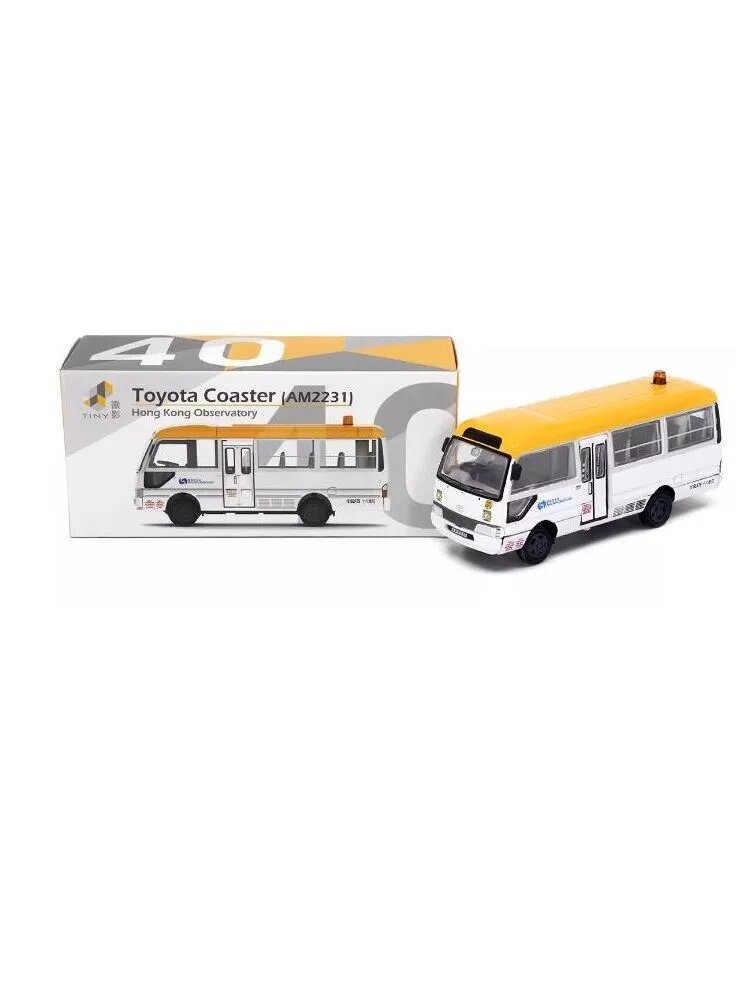 Машинка металлическая модель Tiny 1:76 Toyota Coaster NO.40, 7см