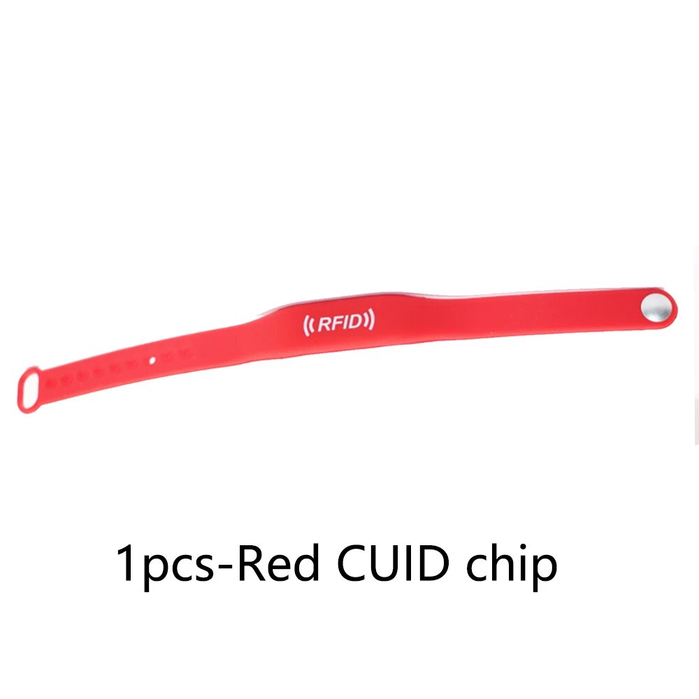 Красный RFID-браслет CUID Gen2 1K S50