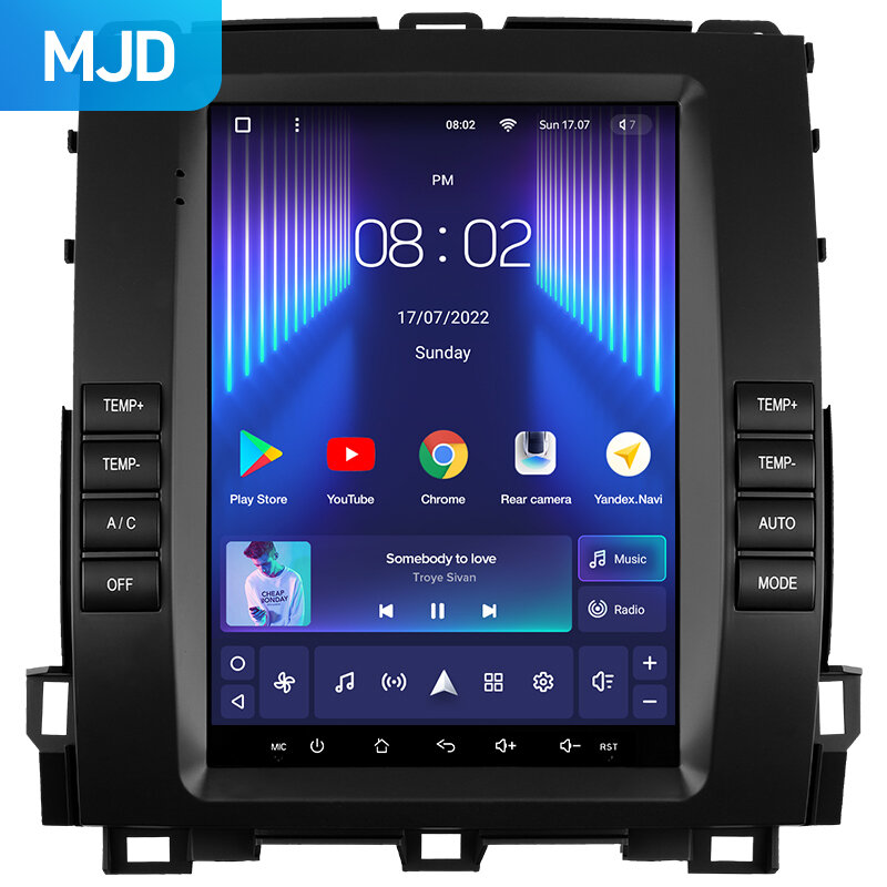 Штатная магнитола Toyota Land Cruiser Prado 120 2002-2009 (авто без монитора) Teyes TPRO 2 DS (Tesla) 9.7" 4/64 RM-1312-215 Android 10 (4G-SIM, DSP, Q