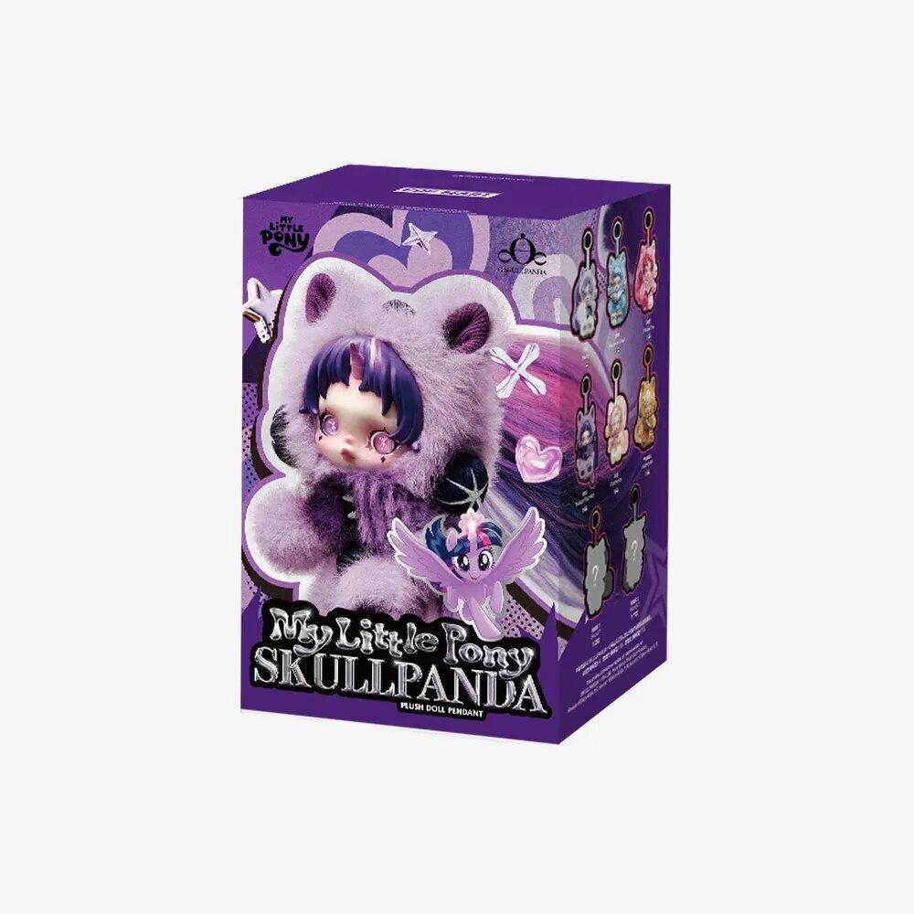 Коллекционная фигурка Слепая коробка POP MART SKULLPANDA My Little Pony Series Plush Doll Pendant
