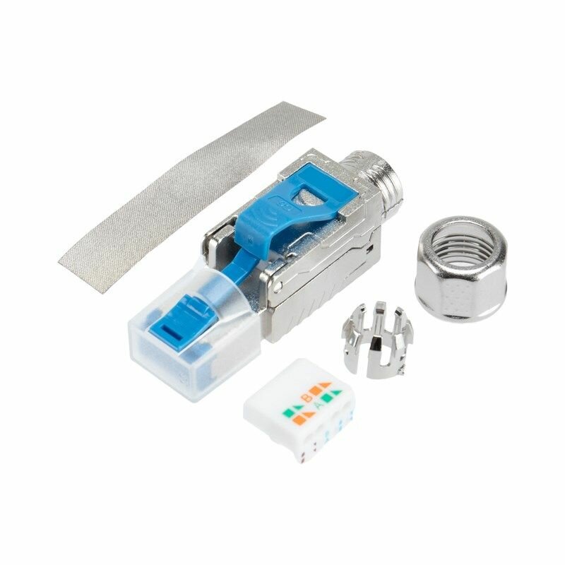 Разъем RJ-45(8P8C) полевой заделки под витую пару, FTP, CAT 6 (50 "/ 50 микродюймов) серия PRO REXANT